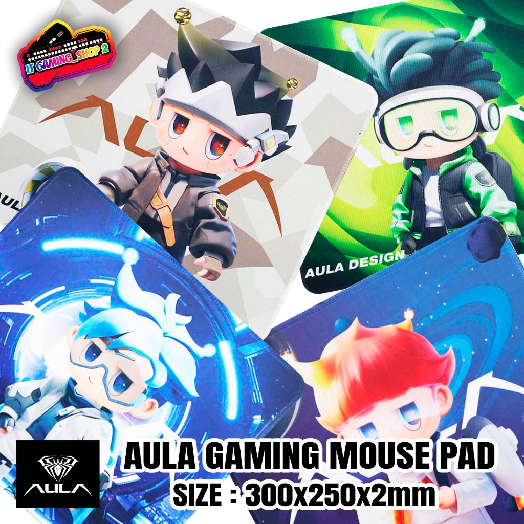AULA GAMING MOUSE PAD ขนาด 300*250*2mm แผ่นรองเมาส์ | Shopee Thailand