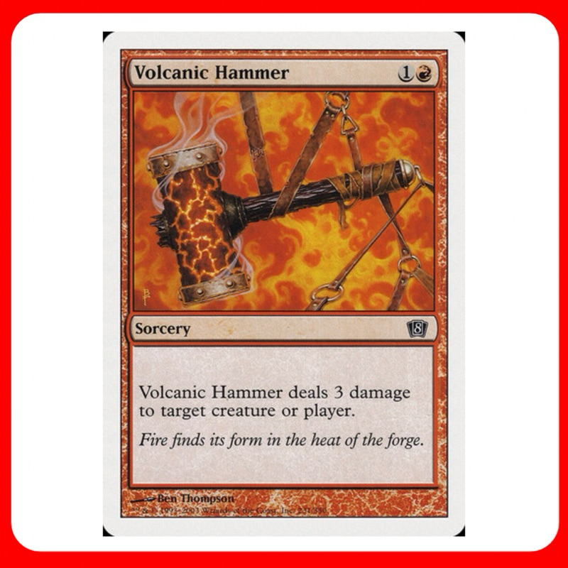 [MTG] Volcanic Hammer [8E] [RED] [COMMON] [NORMAL] [ENG] (การ์ดเมจิค ...