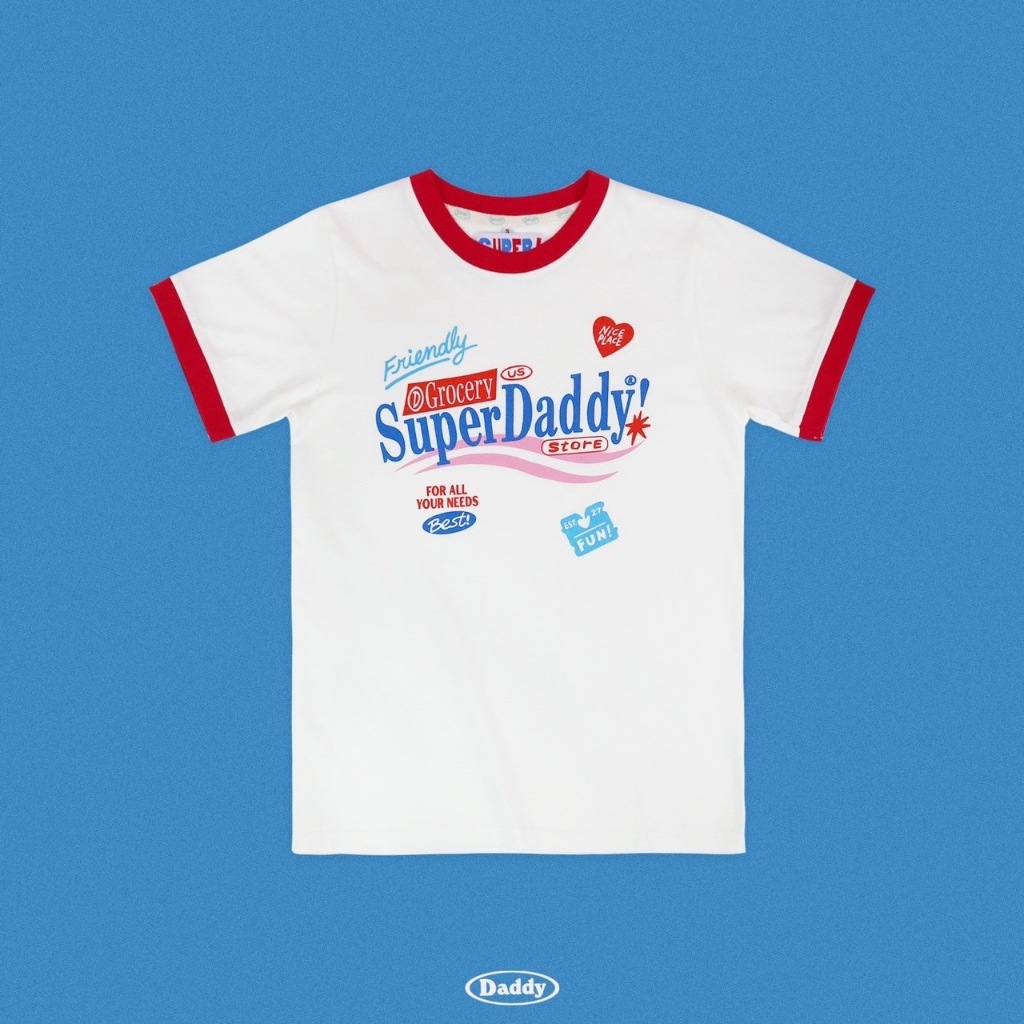 SUPERDADDY | Super Daddy T-shirt เสื้อยืดสีขาว สุดน่ารัก | Shopee Thailand