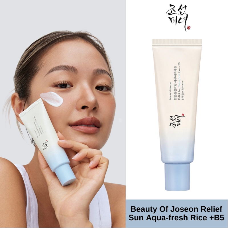 【พร้อมส่ง แท้100%】Beauty Of Joseon Relief Sun Aqua-fresh Rice + B5 Spf50 Sunscreen 50ml ครีมกัน ...