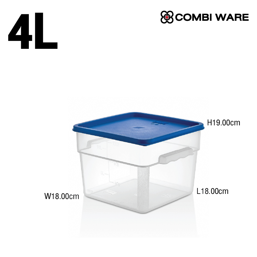 กล่องเก็บวัตถุดิบอาหารสี่เหลี่ยม Combiware Square Container Clear ...