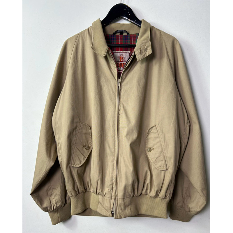 baracuta G9 Cotton-Blend Harrington Jacket natural | Shopee Thailand
