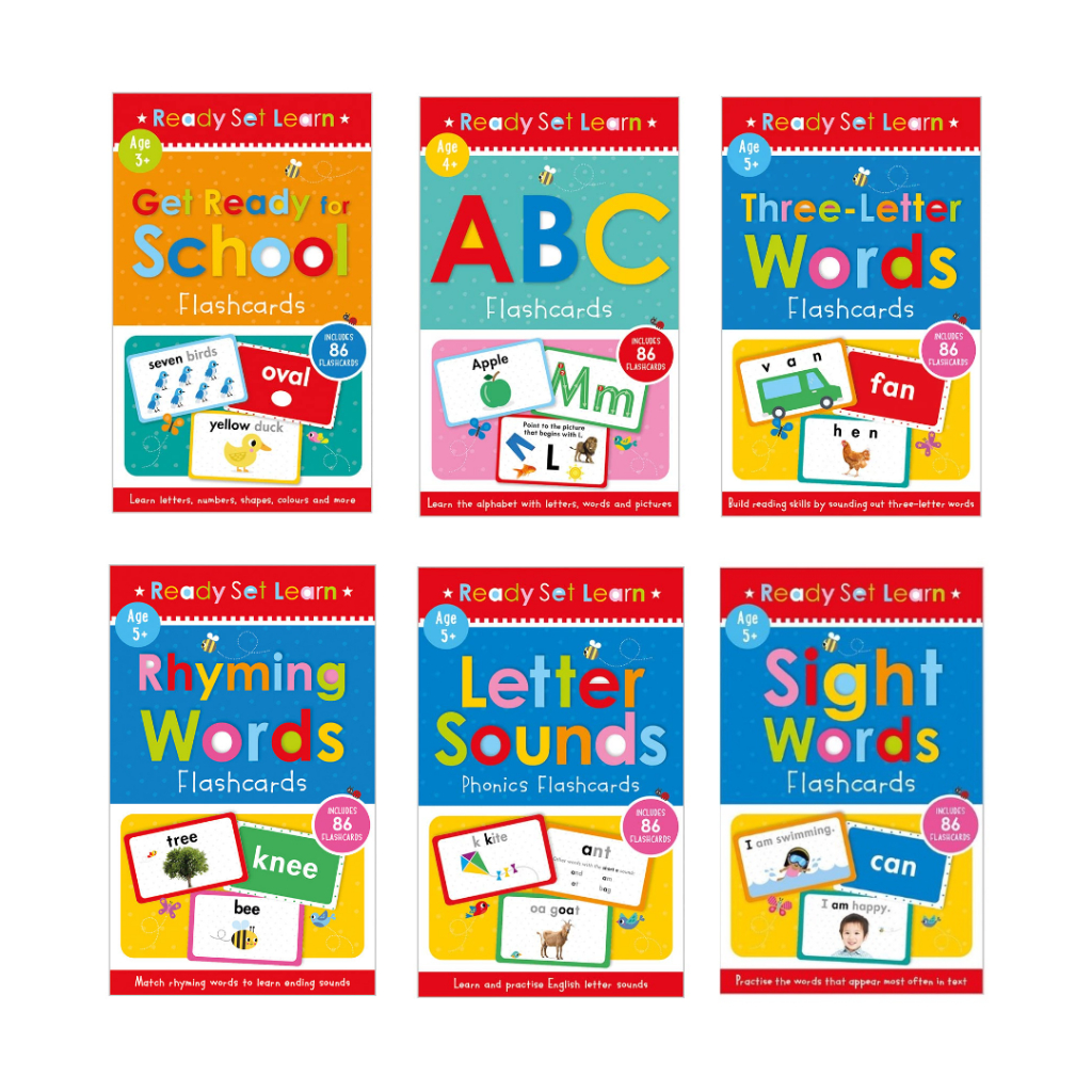 พร้อมส่ง Ready Set Learn Flashcard 86 Cards แฟลชการ์ดคำศัพท์ภาษาอังกฤษ ...