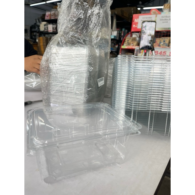 กล่องใส ใส่ผลไม้ 1000g เนื้อPET เจาะรู ตราEPP แพค/25ใบ ขนาด 173x263x122 mm | Shopee Thailand