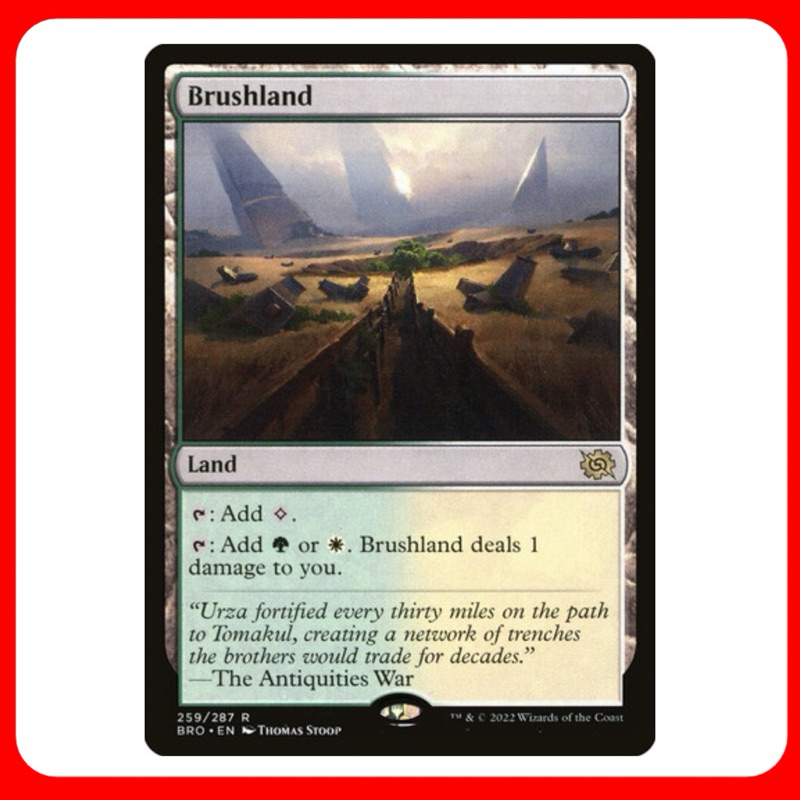[MTG] Brushland [BRO] [LAND] [RARE] [NORMAL] [ENG] (การ์ดเมจิค / Magic ...