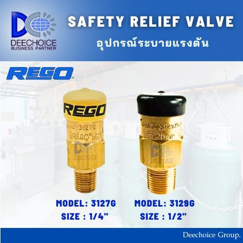 วาล์วนิรภัย,เซฟตี้วาวล์, REGO SAFETY RELIEF VALVE MODEL : 3127G , 3129G ...