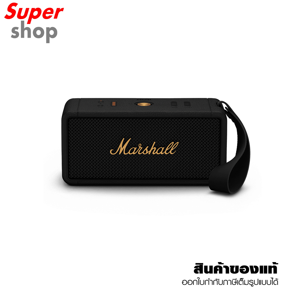 Marshall ลำโพงแบบพกพา รุ่น Middleton Black and Brass | Shopee Thailand