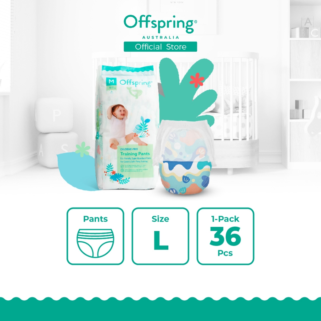 Offspring - Fashion Pants ผ้าอ้อมแบบกางเกง ไซส์ L จำนวน 36 ชิ้น ...