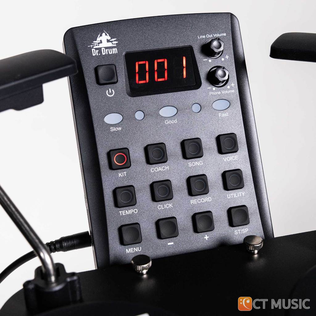 [ใส่โค้ดลด 1000บ.] Dr.Drum CPD-1000 / CPD-1000 Plus Portable E-drum ...