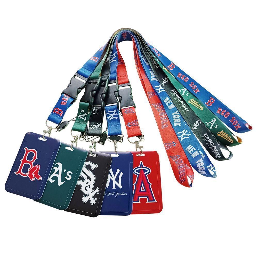 MLB Landyard Neck Strap and Card Holder สายคล้องคอและที่ใส่บัตรลายทีม ...