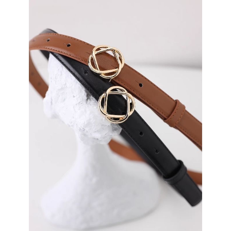 ️LULU ️ เข็มขัด เกรดพรีเมียม อะไหล่ทอง หุ้มหนังทั้งเส้น (PL-006 ...
