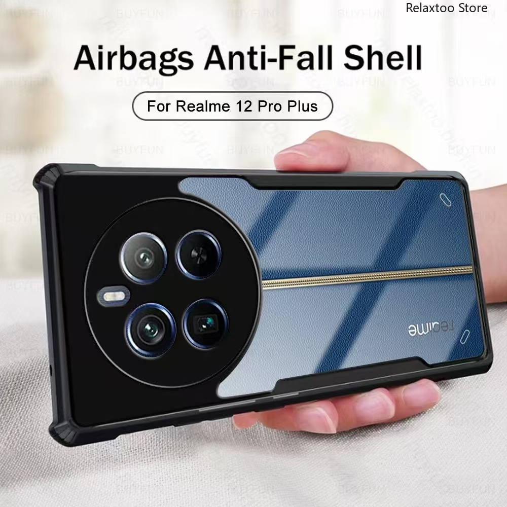 HHL เคสใส ขอบสี Oppo Realme12 proPlus / Realme11 x11 เคสใสกันกระแทก ...