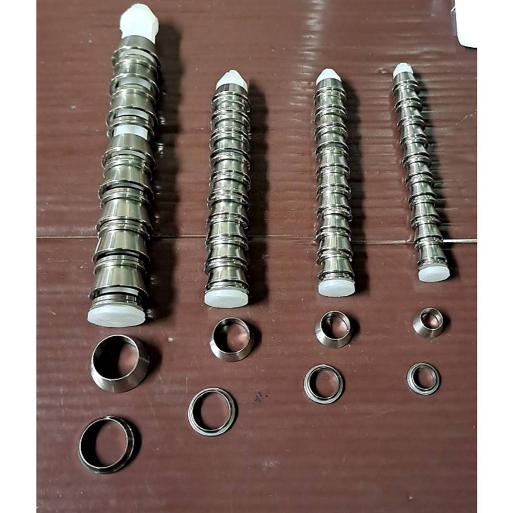 Ferrule set ตาไก่สแตนเลส 2 ชั้น SS316L ขนาดท่อ M6-M12 1/4" 3/8" 1/2 ...
