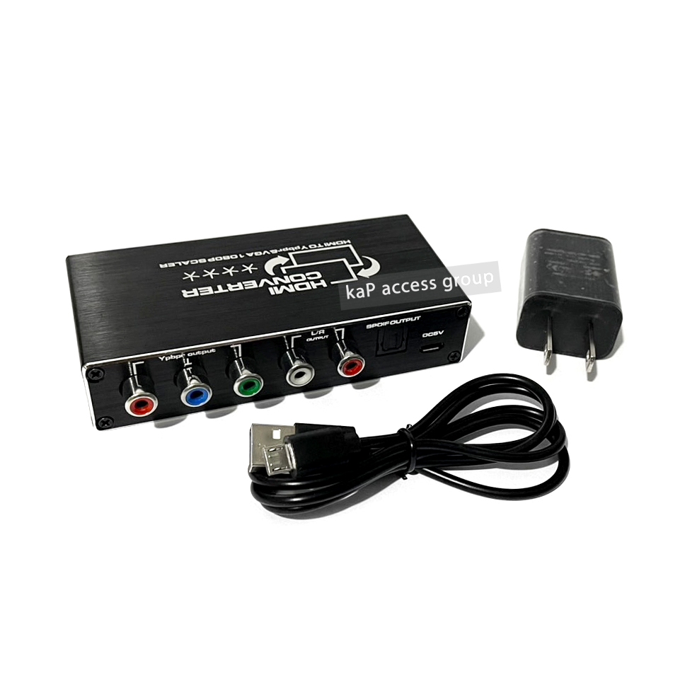 กล่องแปลง HDMI to VGA Scaler & Ypbpr / Component Video Converter ESTONE ...