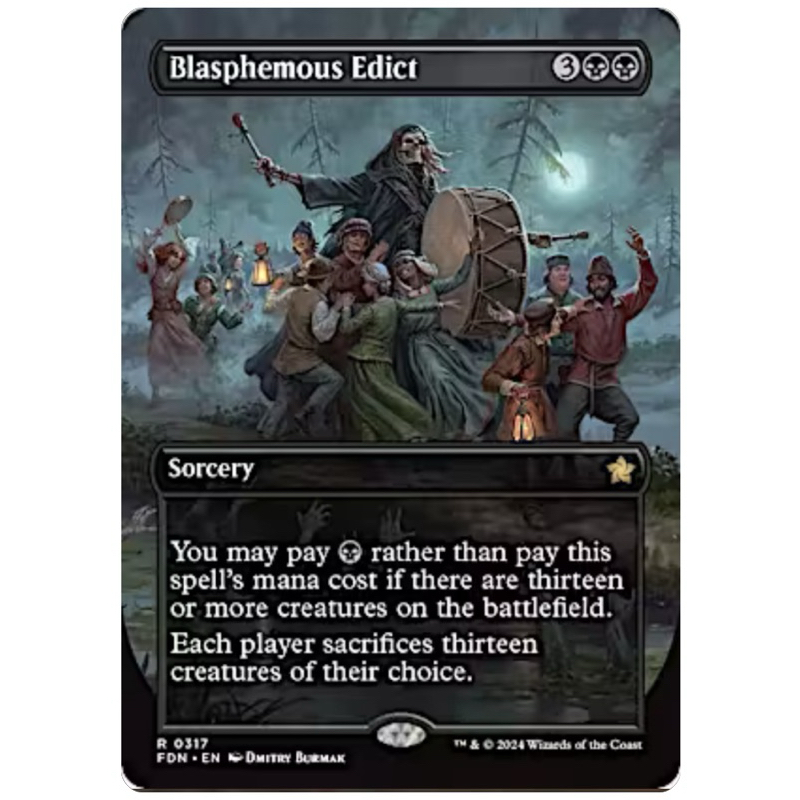 Foundations Variants: Blasphemous Edict (0317 - Borderless) | Shopee Thailand