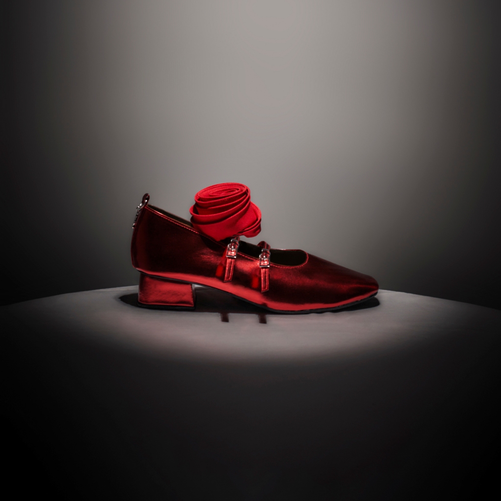 TandT - ROSEMARY-JANE RED SHOES - ROSE HAND-CRAFTED MARY-JANE PUMPS ...