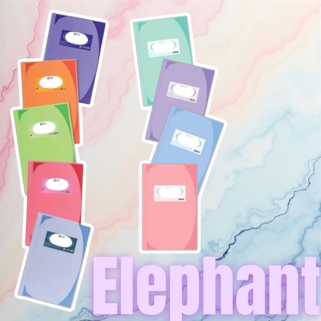 Elephant ตราช้างสมุดบันทึกมุมมัน 5/100 70 แกรม จำนวน 100 แผ่น | Shopee ...