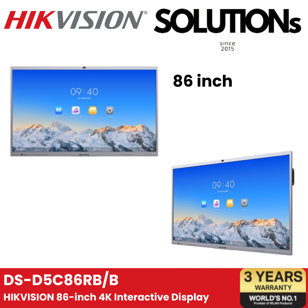 HIKVISION DS-D5C86RB/B 86-inch 4K Interactive Display | Shopee Thailand HIKVISION DS-D5C86RB/B 86-inch 4K Interactive Display | Shopee Thailand