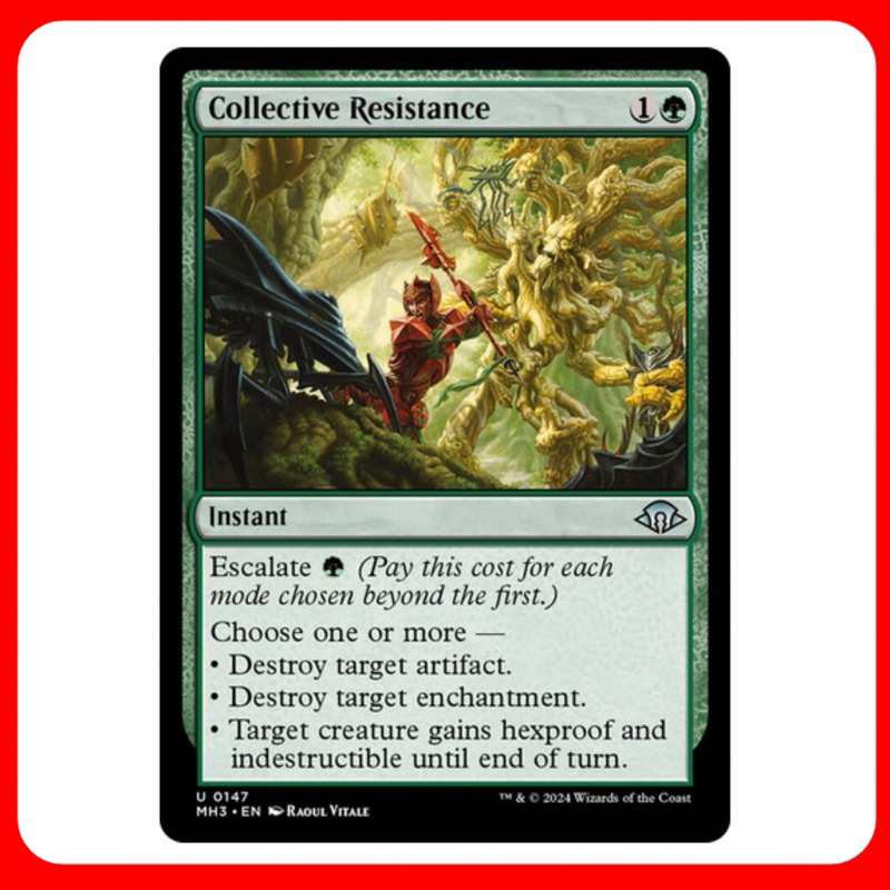 [MTG] Collective Resistance [MH3] [GREEN] [UNCOM] [NORMAL] [ENG] (การ์ด ...
