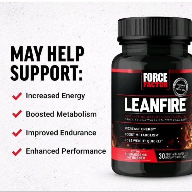 Force Factor LeanFire®, 30 Vegetable Capsules Import from USA | Shopee Thailand