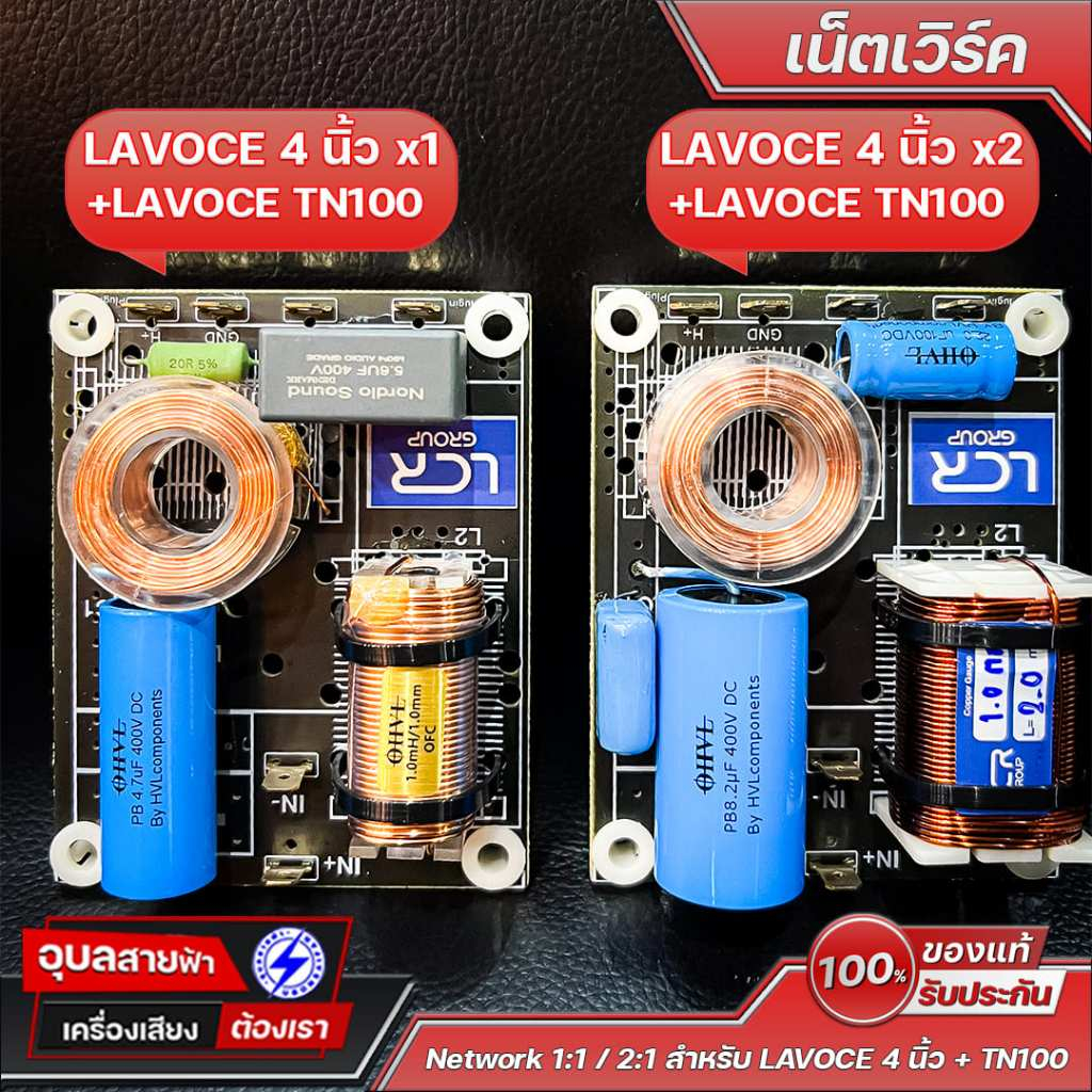 Network 1:1 / 2:1 เน็ตเวิร์ค สำหรับ ดอกลำโพง LAVOCE 4 นิ้ว + LAVOCE TN100 อุปกรณ์ ประกอบตู้ ...