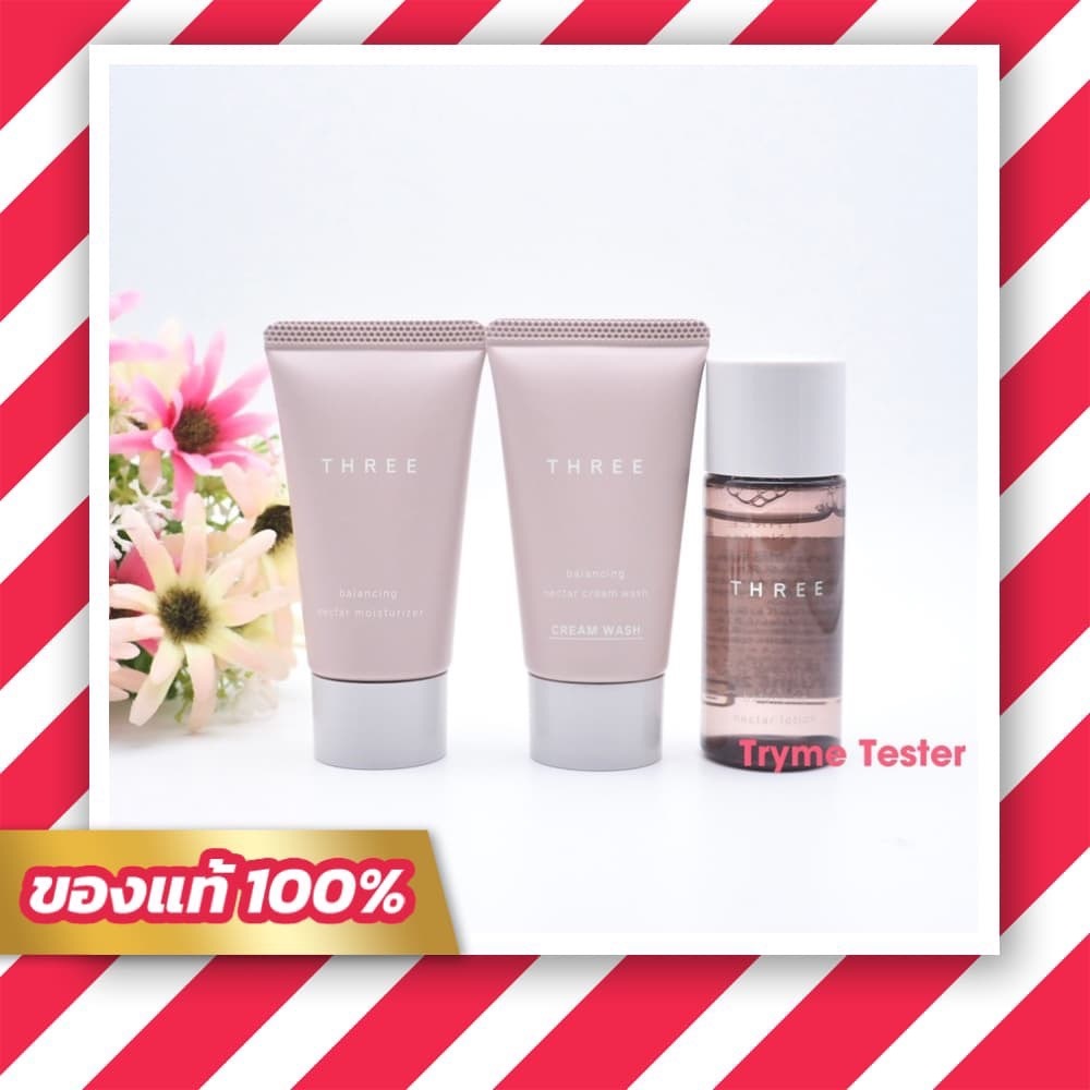 ฉลากไทย (รวม) Three Balancing Cream Wash / Nectar Lotion / Nectar ...