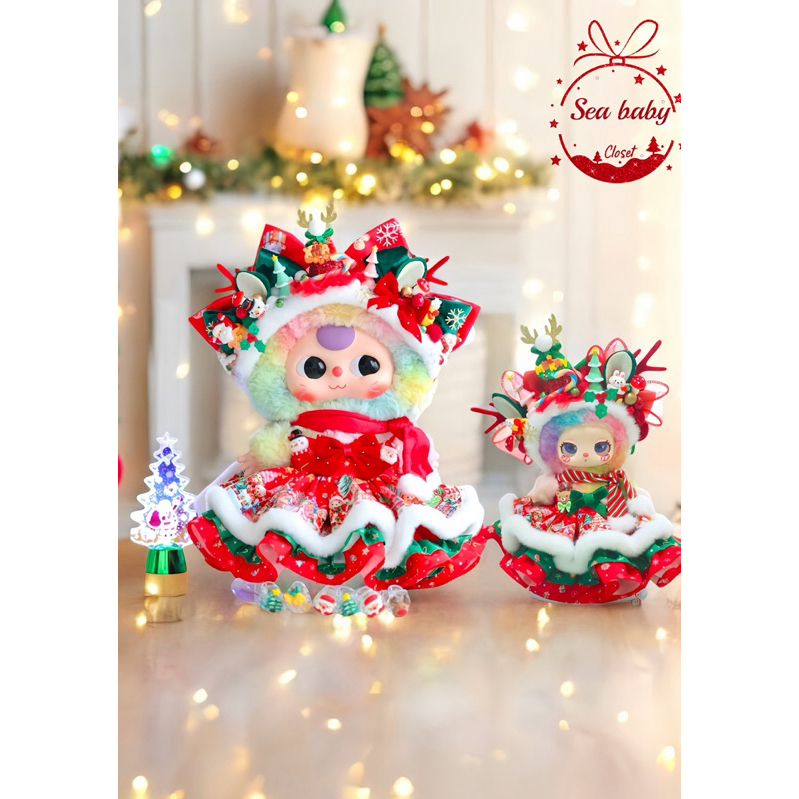 ชุดลาบูบู้ Labubu,Liila’s cat ,Babythree 400% : Christmas สินค้าพร้อม ...