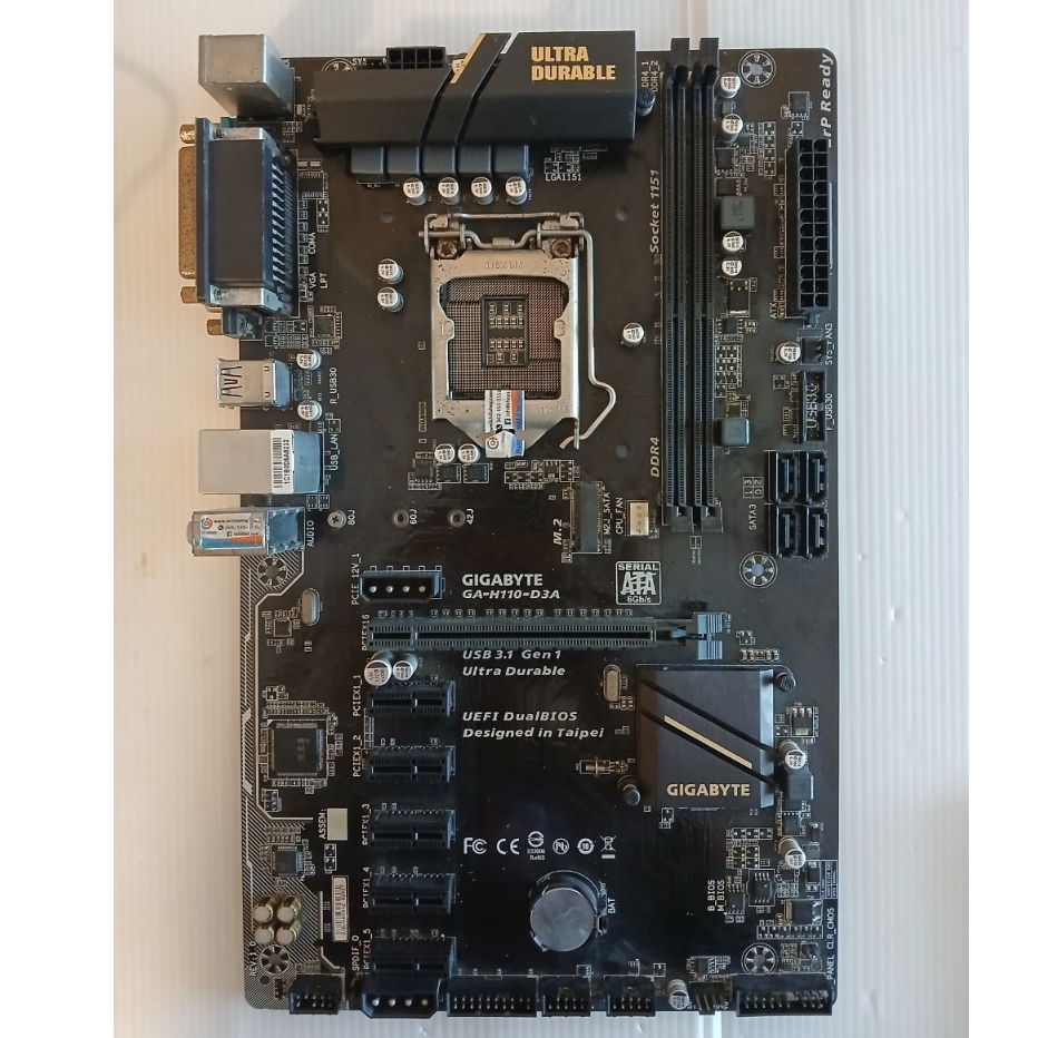 MAINBOARD (เมนบอร์ด) 1151 GIGABYTE GA-H110-D3A | Shopee Thailand
