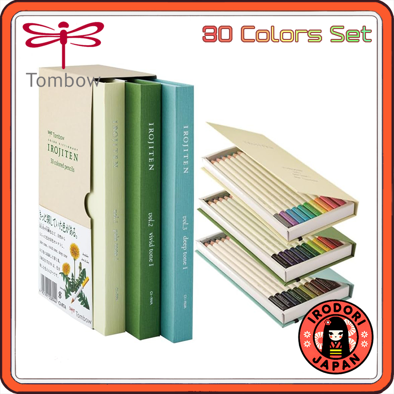 Tombow Pencil Colored Pencils 30 Colors (Book Type) Color Dictionary ...