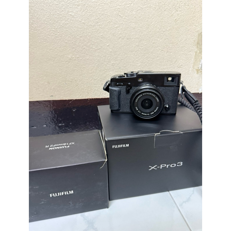 กล้องฟูจิ ครบกล่อง BODY FUJIFILM XPRO 3 + lens 18mm | Shopee Thailand