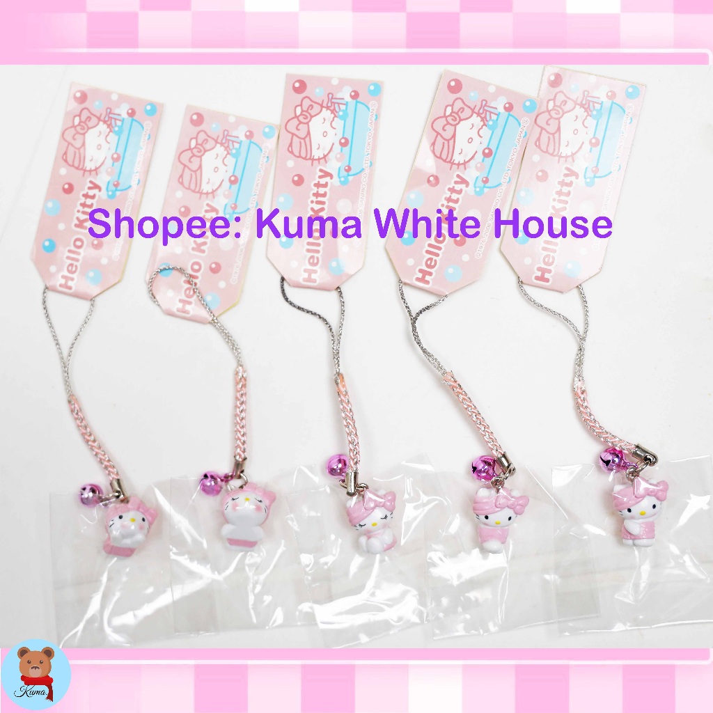 Super rare Sanrio Hello Kitty Bath Time 5 pieces Keychains Limited ...