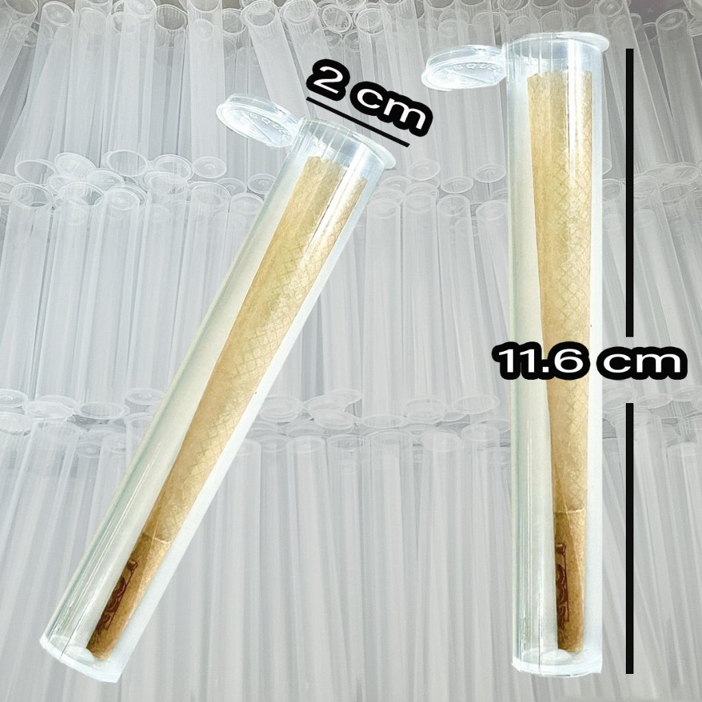 หลอดพลาสติก ขนาด116mm Plastic Tube for Joint King Size มีฝาปิด ป้องกัน ...