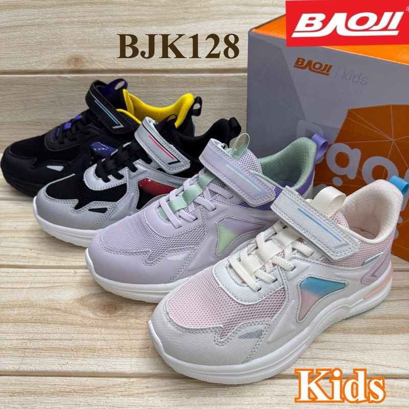 Baoji Kids BJK 128 รองเท้าผ้าใบเด็ก บาโอจิ (33-37) นุ่ม เบา สวมสบาย ลอศ | Shopee Thailand