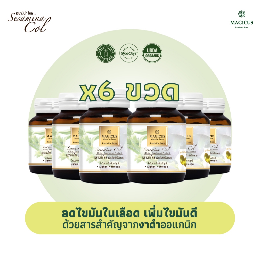 น้ำมันงาสกัดเย็น เซซามิน่า โคล Sesamina Col จากแหล่งปลูกปลอดสารพิษ ...