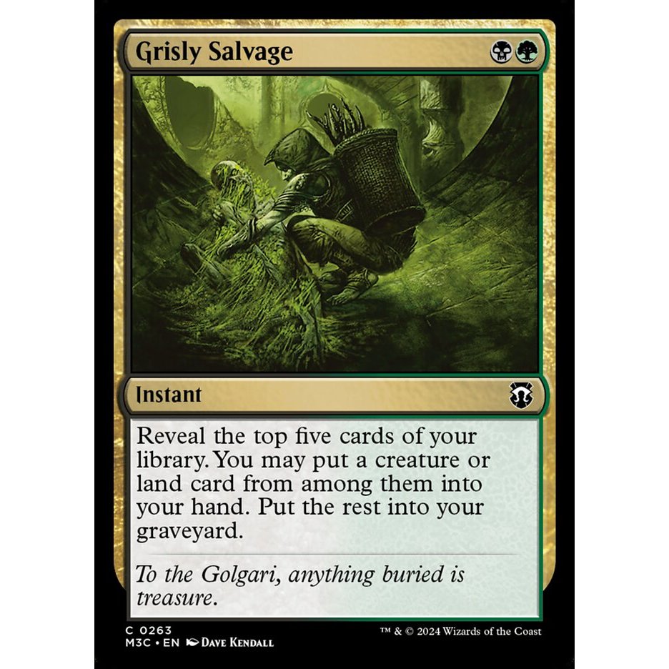 Grisly Salvage M3C Modern Horizons 3 Commander การ์ด Magic the ...