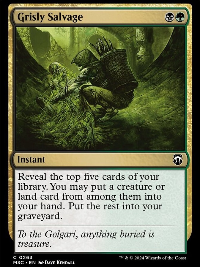 Grisly Salvage M3C Modern Horizons 3 Commander การ์ด Magic the ...
