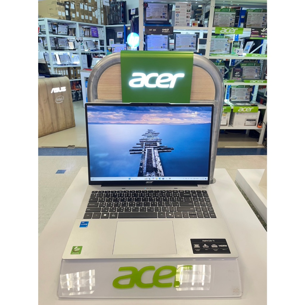 โน๊ตบุ๊ค Acer Aspire Lite 16 AL16-52P-51Y1 (Steel Gray) | Shopee Thailand