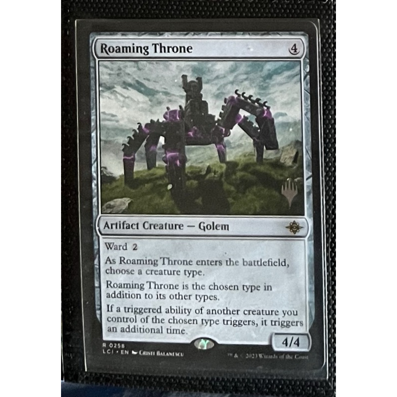 การ์ด MTG Roaming Throne Artifact Magic the gathering EDH รุ่น LCI สภาพ Ex-Nm | Shopee Thailand