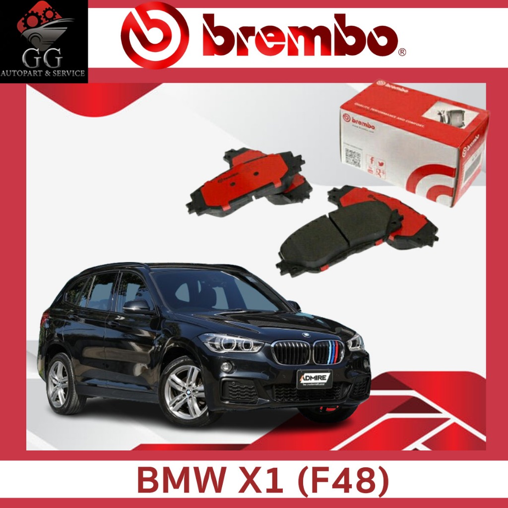 BREMBO ผ้าเบรคหน้า-หลัง BMW X1 (F48) 18i 18d 20i 20d 25d), X2 F39 (20i), P06 093 ปี 2017 ขึ้นไป ...