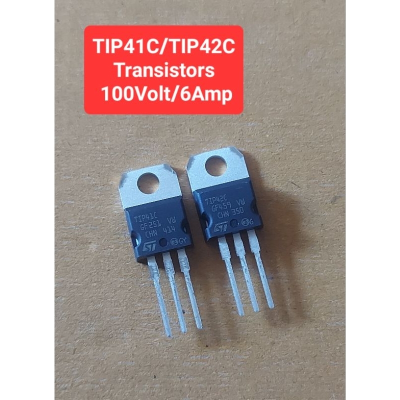 TIP41C/TIP42C Transistors 100Volt/6Amp (ของแท้) | Shopee Thailand