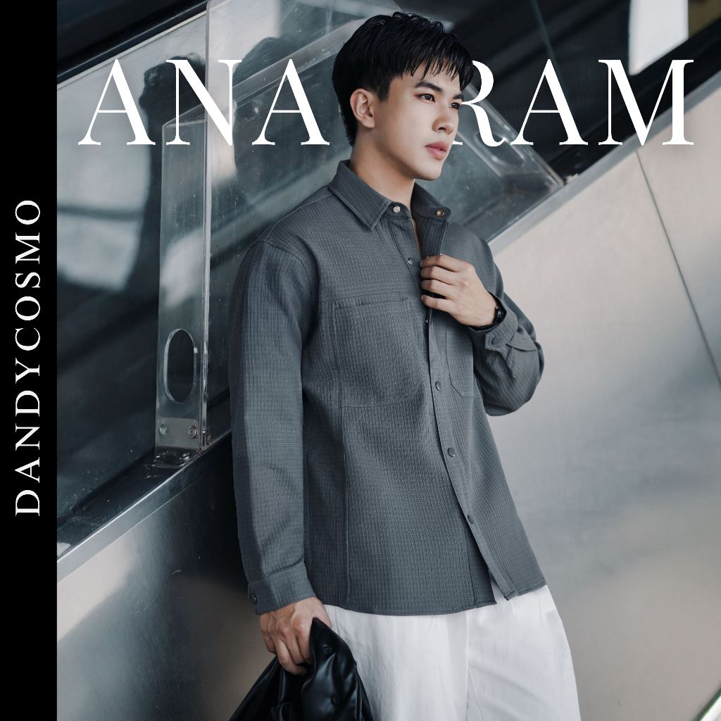 DANDY COSMO | [2สี]เสื้อคลุม รุ่น Anagram ผ้าขึ้นร่องเนื้อหนาพรีเมียม ...