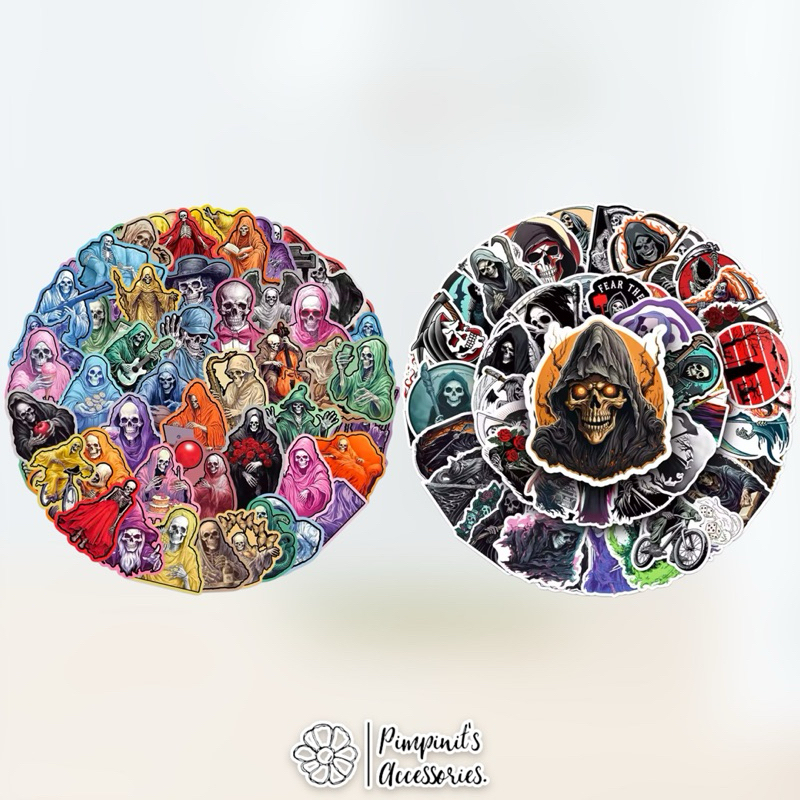 ร้านในไทยพร้อมส่ง : สติ๊กเกอร์กันน้ำลายยมฑูตถือเคียว | Grim Ripper ...