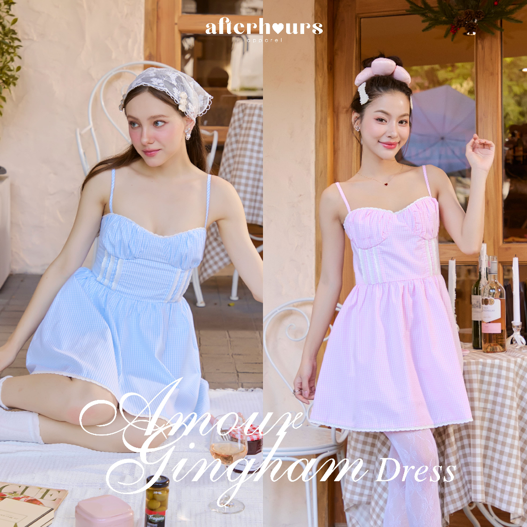 Afterhours Apparel | Amour Gingham Dress - Garden Armour Collection | Shopee Thailand