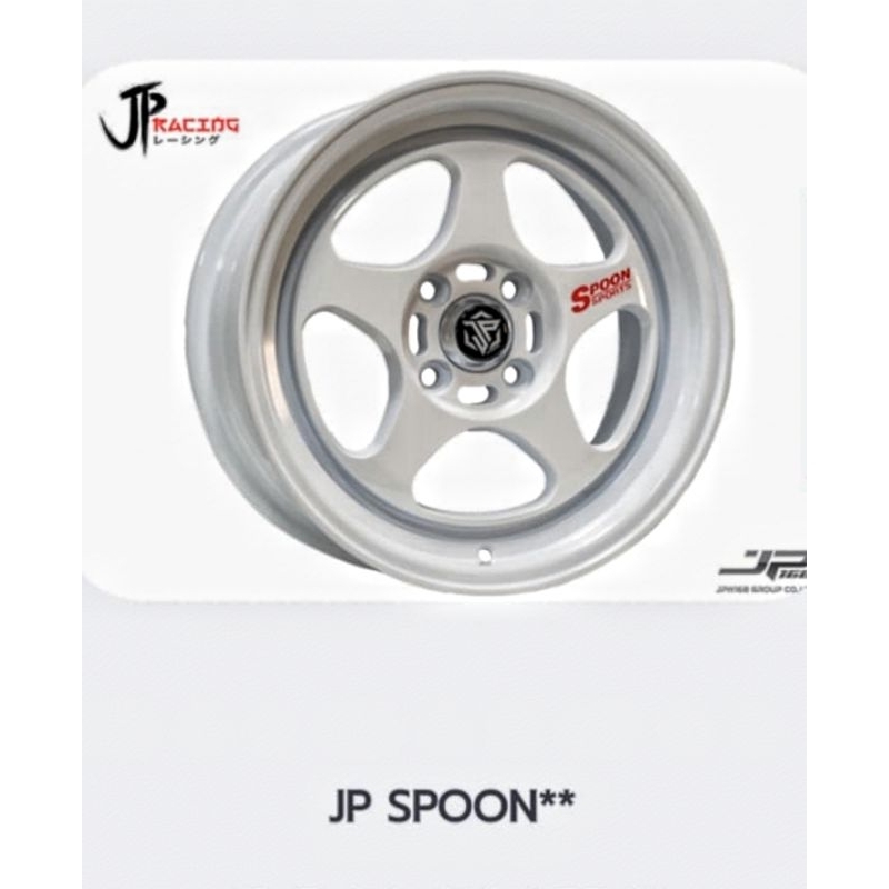 ล้อ JP SPOON 15x7 ET+30 PCD 4รู100 (งานJP Racing) | Shopee Thailand