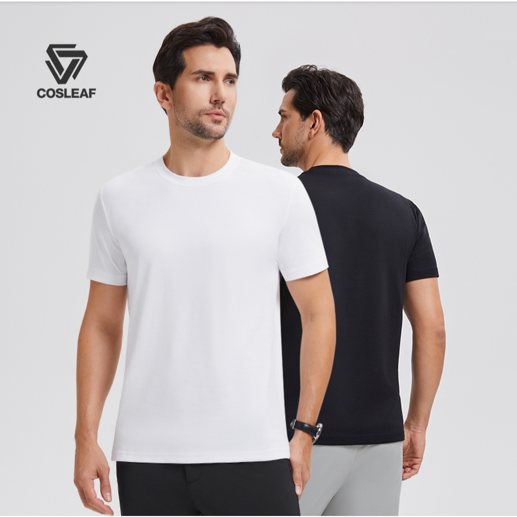 Cosleaf เสื้อยืดคอกลมผู้ชาย กันน้ำได้ใส่สบาย ไม่อับชื้น เหมาะกับวันชิลๆ ...