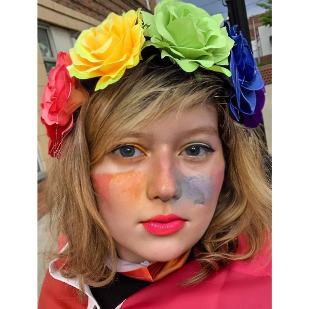 Rainbow LGBT PRIDE LGBTQ Headband Crown มงกุฎดอกไม้ สายรุ้ง ดอกไม้สี ...