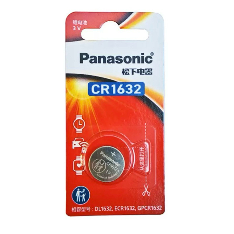 ถ่านPanasonic CR1632/DL1632/ECR1632/GPCR1632 Lithium 3V แพคเดียว1ก้อน ...