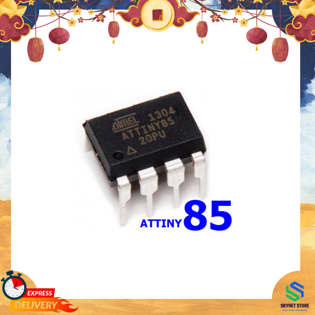 TTINY85 Attiny 85 DIP8 Flash 8Kbyte RAM 512 byte | Shopee Thailand