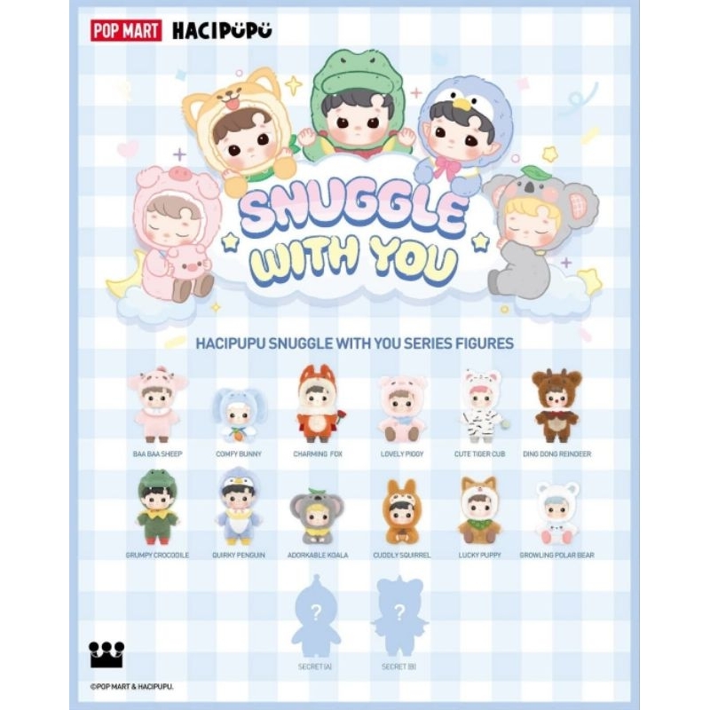 (พร้อมส่ง/ Blind Box) POPMART HACIPUPU Snuggle with you Series | Shopee ...