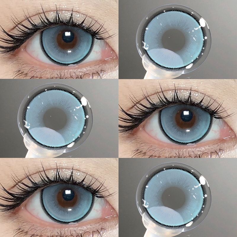 {COD}-Eyeshare Prague คอนแทคเลนส์สีน้ำเงิน 14.2mm เลนส์ตาโต เลนส์แฟชั่น ...